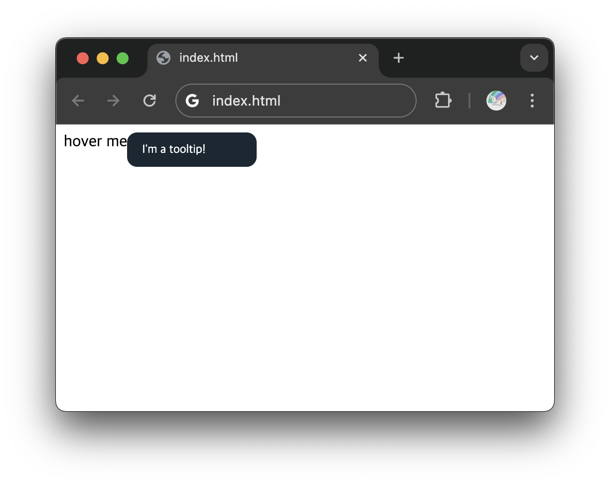 HTML tooltip 툴팁 만들기 - HTML